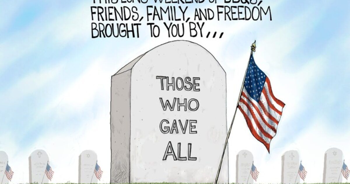 BS daily political cartoons: Your FREEDOM ... brought to you by those ...