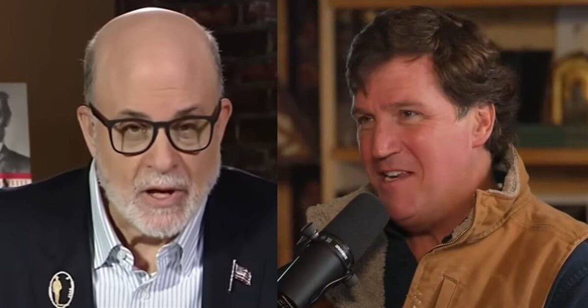 Mark Levin reads out Tucker Carlson's private texts before unleashing ...