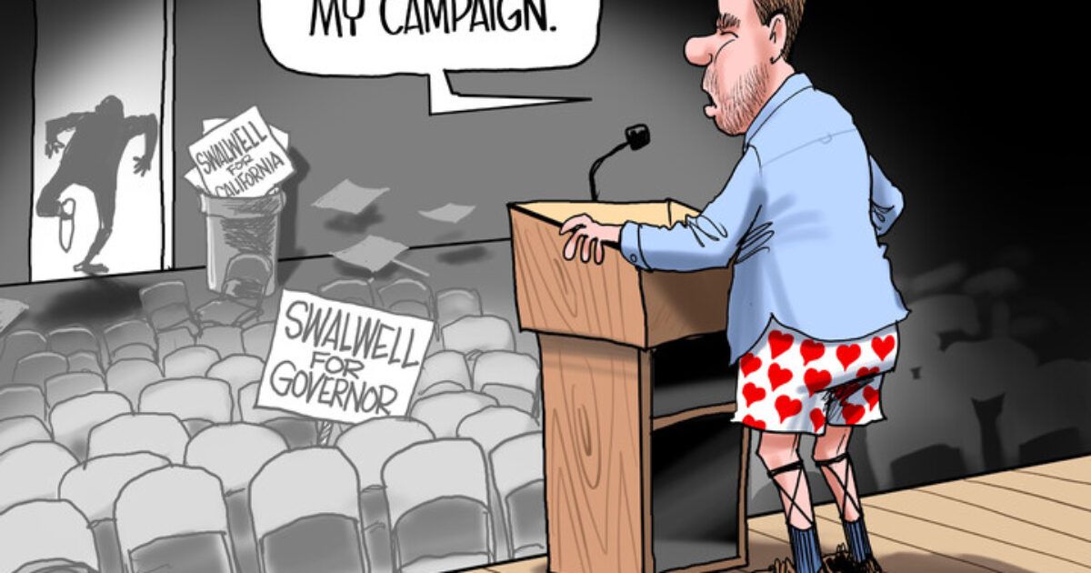 BS daily political cartoons: Tampon Tim is cut off - The Daily Bo Snerdley